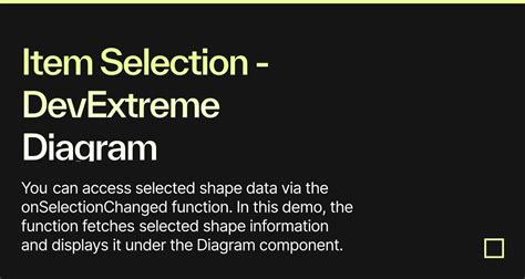 Item Selection Devextreme Diagram Codesandbox