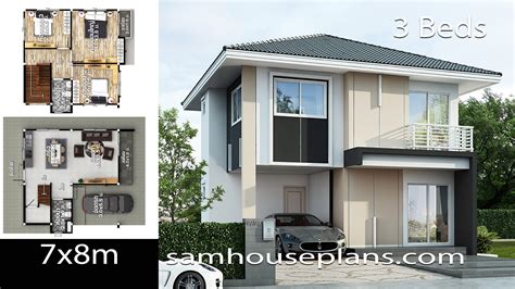 House Plans Idea 7x8 With 3 Bedrooms House Plans Free Downloads