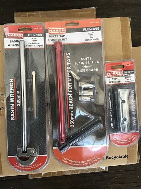Basin Wrench Mixer Tap Spanner Kit And Tap Spanner