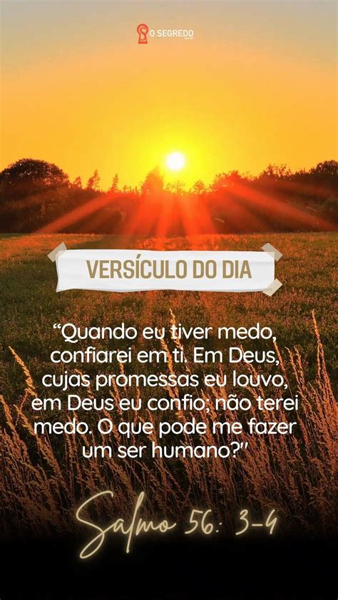 Salmo 56 Para Confiar Em Deus Em Meio Ao Medo O Segredo
