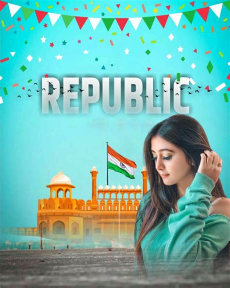🔥happy Republic Day 26 January Girls Photo Editing Cb Background