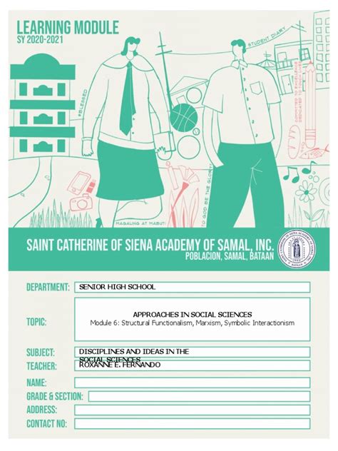 Senior High School Module 6 Structural Functionalism Marxism Symbolic Interactionism Pdf