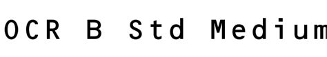Download Ocr B Std Medium Font For Free
