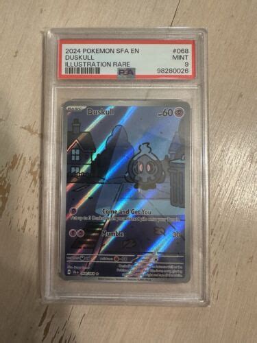Duskull 68 Sv Shrouded Fable Illustration Rare Ir Pokemon Psa 9 Ebay
