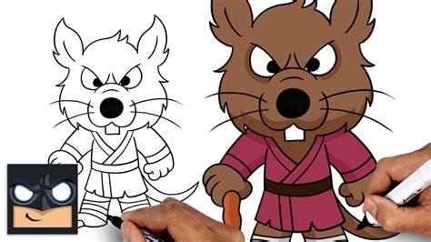 How To Draw Splinter Teenage Mutant Ninja Turtles Youtube
