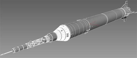 3d Model Mercury Redstone Mercury Space Redstone Turbosquid 1304103