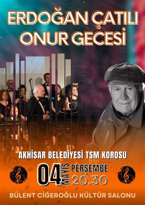 Erdoğan Çatılı Onur Gecesi TSM koro konseri 4 Mayısta
