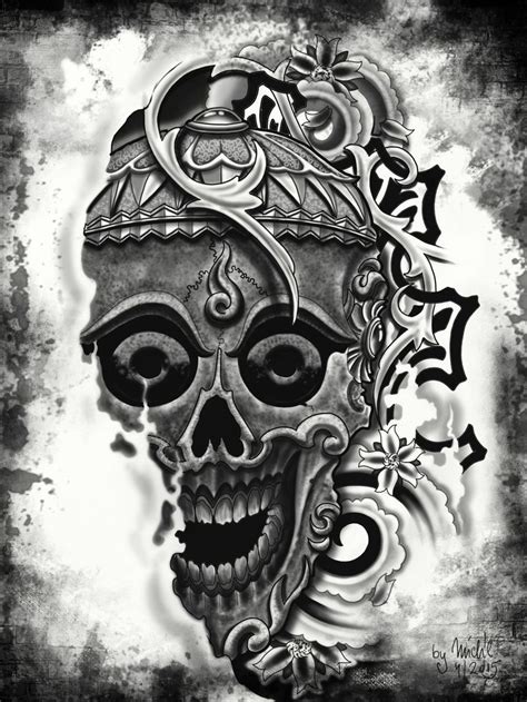 Pin By Tattoo On Tattoo Eze Skull Painting Skull Tattoo