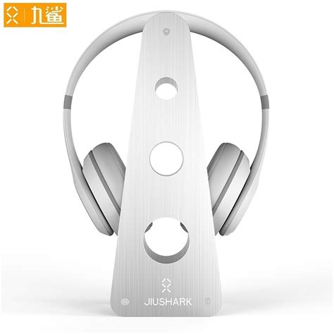 Jiushark铝合金头戴式耳机挂架游戏耳麦支架桌面耳机线收纳底座爱悠购