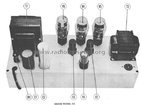 12 A Sold As Part Of Model 12a3 Ampl Mixer Brook Electronics