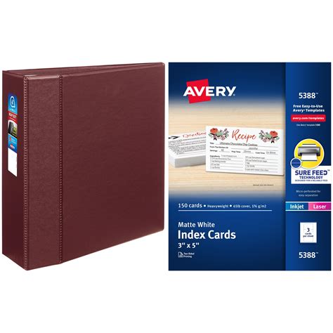 Avery Heavy Duty Binder With Ezd Ring Maroon Available In Multiple