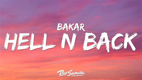 Bakar Summer Walker Hell N Back Lyrics Youtube Bakar Summer Walker Hell N Back Lyrics Youtube