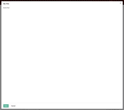 modal base style is adding a margin to the top of a full size modal