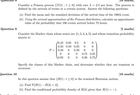Solved Consider A Poisson Process Ntt≥0 With Rate λ25