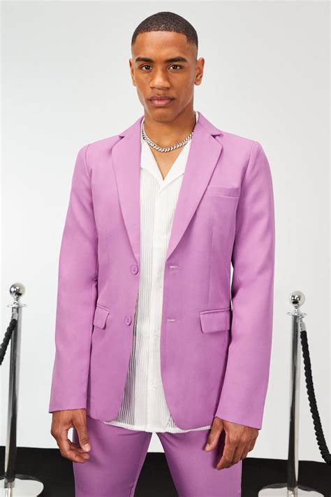 Skinny Fit Single Breasted Suit Jacket Boohoo