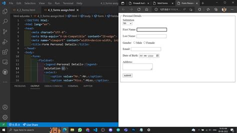 Task Html Forms Personal Information · Akash Coded Mern · Discussion 43 · Github