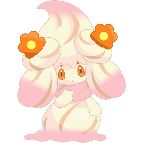 0869 Alcremie Ruby Swirl Flower Sweet By Jormxdos On Deviantart