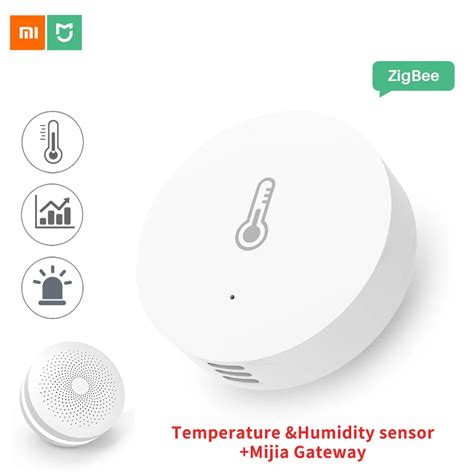 xiaomi mijia temperature humidity sensor work with companion gateway zigbee real time monitor