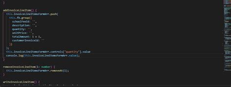 Html Trying To Set A Value In An Array For Invoice With The Data That