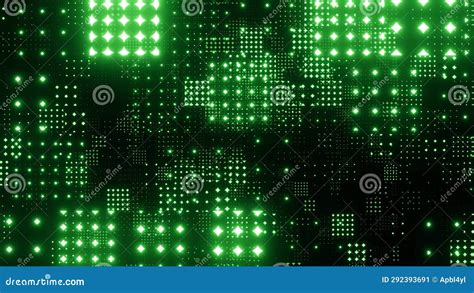 Seamless Loop Abstract Global Digital Network Green Network Connection Structure Digital