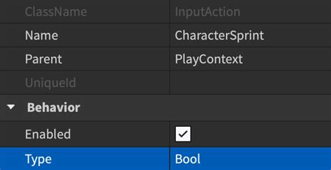 Type Property Of An Inputaction Set To Bool