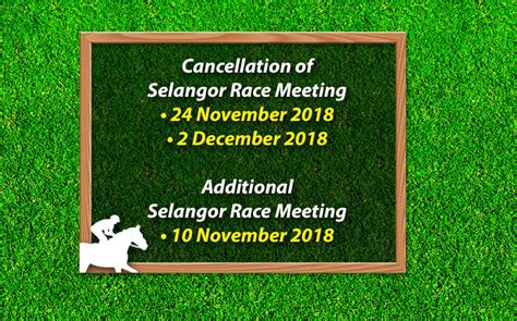 Notice Race MOBILE Selangor Turf Club