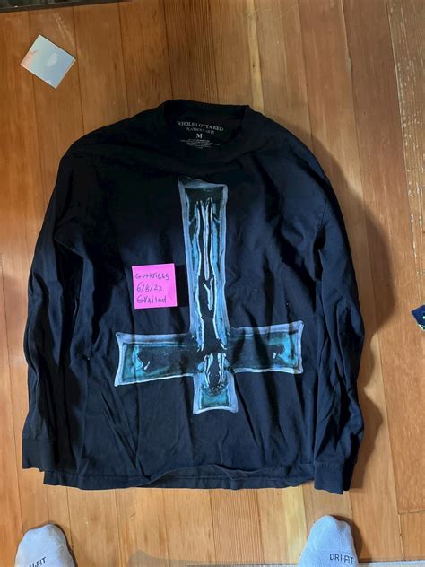 Playboi Carti Upside Down Cross Tee Grailed