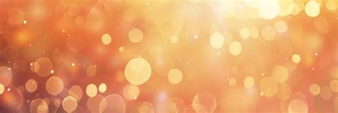 Abstract Orange And Yellow Bokeh Background Premium Ai Generated Image
