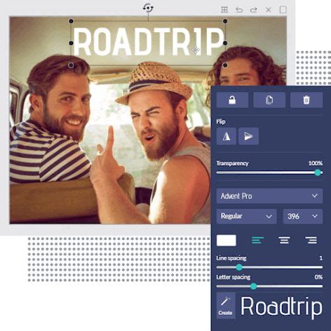 Agrega texto a una imagen en línea DesignWizard