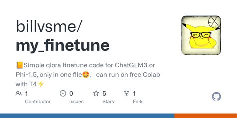 github billvsme my finetune 📒simple qlora finetune code for chatglm3