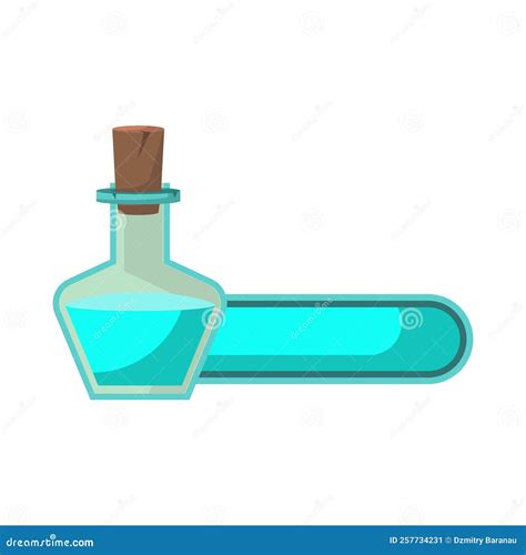 Game Icon Of Bottle With Poison Or Elixir And Status Indicator Gui Bar