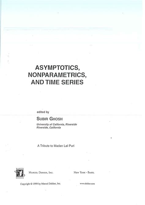 Pdf Optimal Testing For Semiparametric Autoregressive Models From