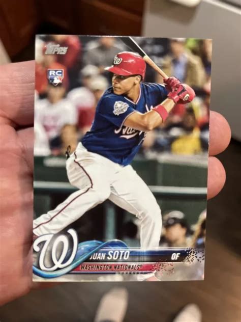 2018 Topps Update Series Us300 Juan Soto Rc Nationals Recrue Eur 112