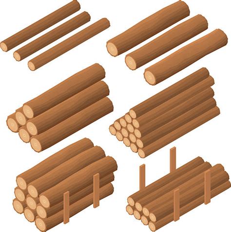 Tas De Bois Vectoriels Et Illustrations Libres De Droits Istock