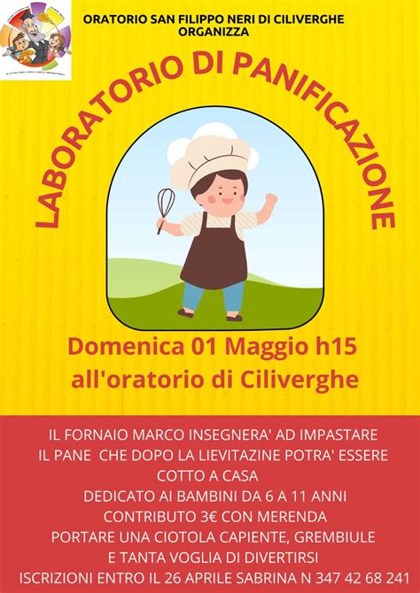 Laboratorio Di Panificazione PARROCCHIA SAN FILIPPO NERI Ciliverghe