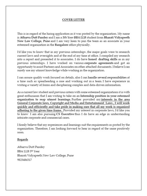 Cover Letter Atharva Dutt Pandey Pdf