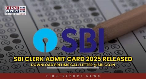 Sbi Clerk Admit Card 2025 Released Today