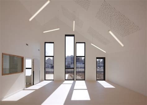 Brown Ceramic Shingles Cover Nomade Architects Village Like Nursery