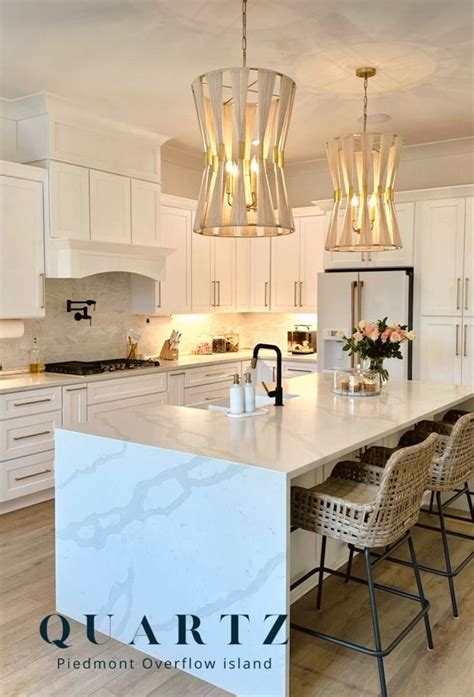 Overflow Quartz Island Inspo Dream Kitchen Kitchen Inspo