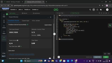 jyothirmai seepana on linkedin geeksforgeeks dsa codingchallenge