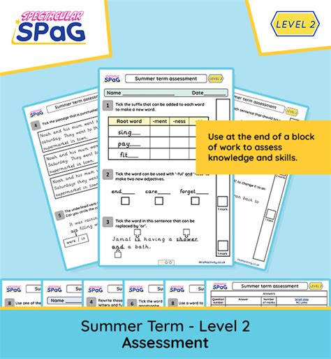 Year 2 Spag Assessment End Of Term Grammar Test Ks1