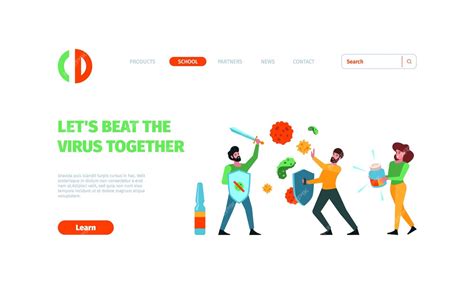 Premium Vector Immune System Web Medical Protection Covid Shield