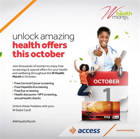Access Banks ‘w Initiative Unveils 5th Edition Of The W Health Month