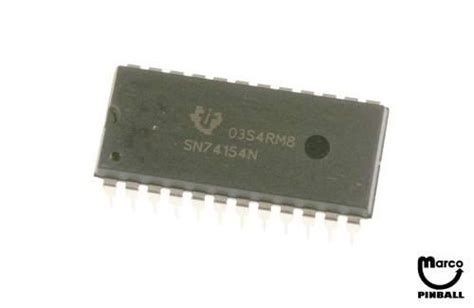 74154 Ic 24 Pin Dip 4 16 Line Decoder Demux Marco Specialties Pinball Parts