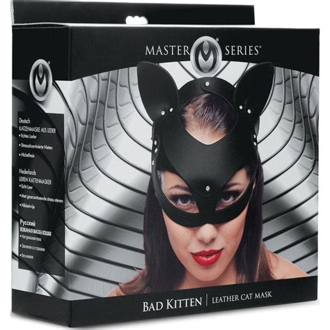 Bad Kitten Leather Cat Mask Vibrant Vibes Australia Quality Sex