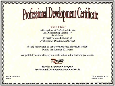 Professional Development With Certificate At Alfred Wilford Blog