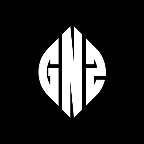Gnz Circle Letter Logo Design With Circle And Ellipse Shape Gnz