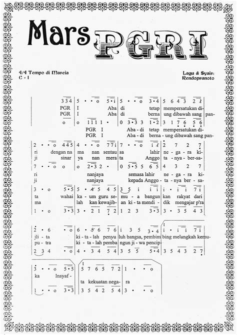 Lagu Mars Pgri Igtkipgri Jawa Timur