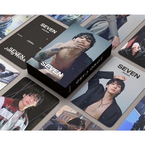 KPOP JungKook SOLO Álbum SEVEN Photocard BTS Lomo Card Cartão Postal