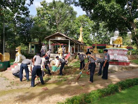 ၅၆ နှစ်မြောက် မြန်မာနိုင်ငံ ရဲတပ်ဖွဲ့နေ့ အထိမ်းအမှတ် စုပေါင်းသန့်ရှင